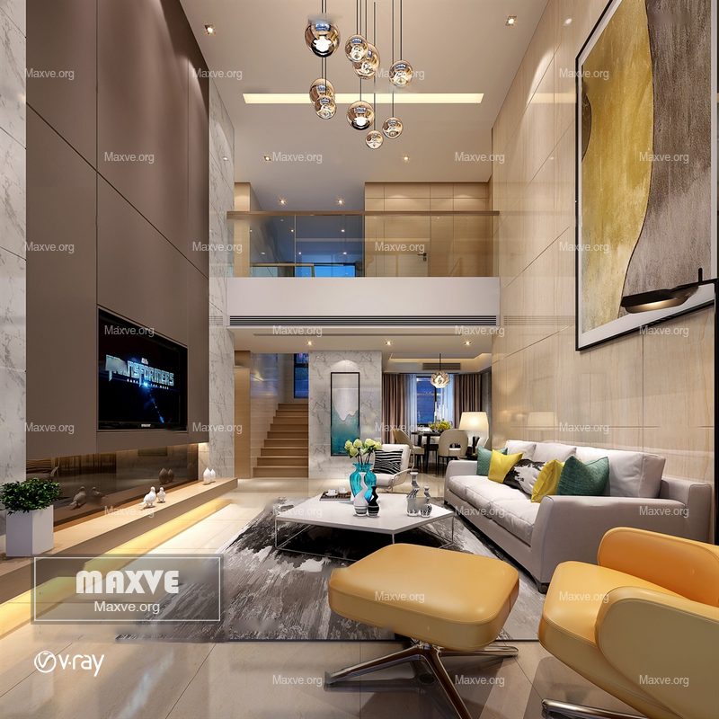 Living room 73 - Maxve: Your 3D Model Destination