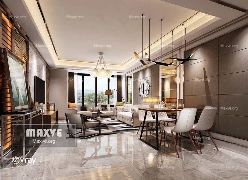 Living room 151 - Maxve: Your 3D Model Destination