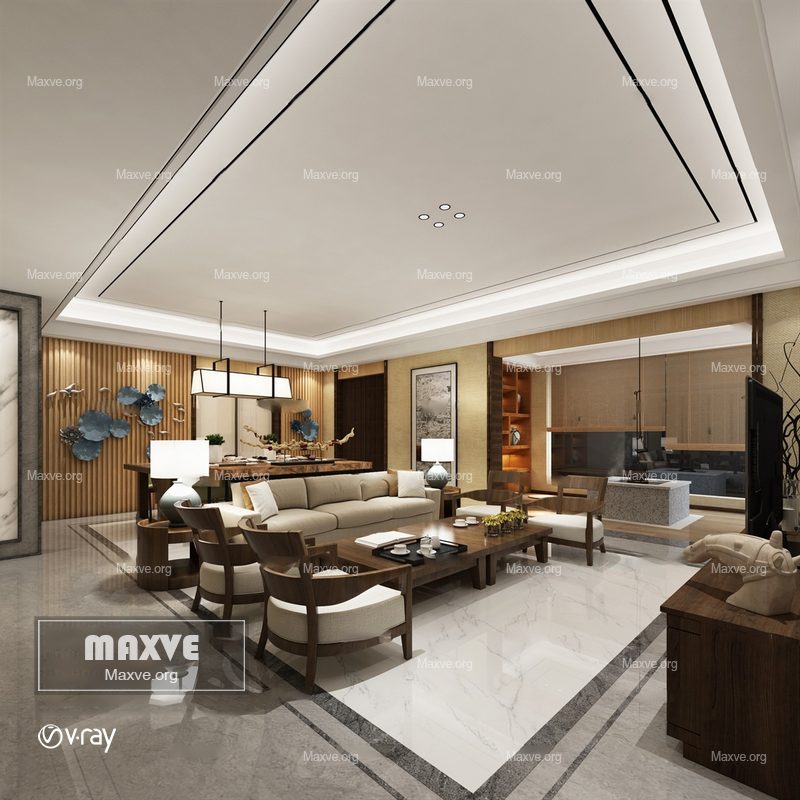 Living room 200 - Maxve: Your 3D Model Destination