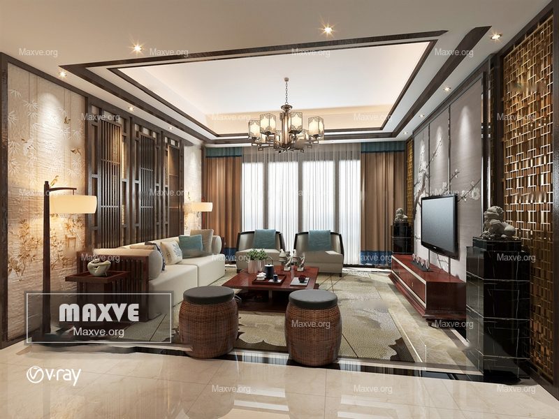 Living room 250 - Maxve: Your 3D Model Destination