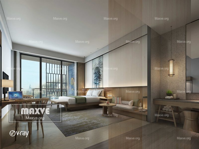 Bedroom 1569 - Maxve: Your 3D Model Destination