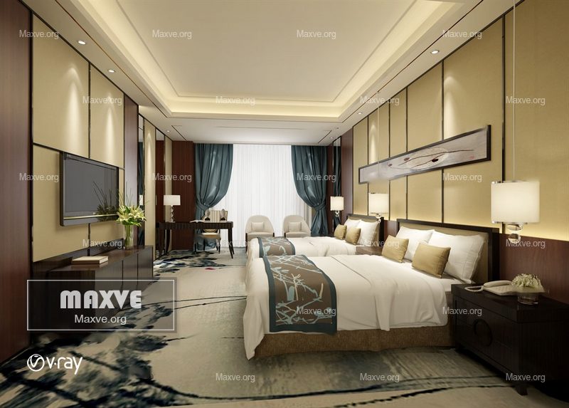 Bedroom 1572 - Maxve: Your 3D Model Destination