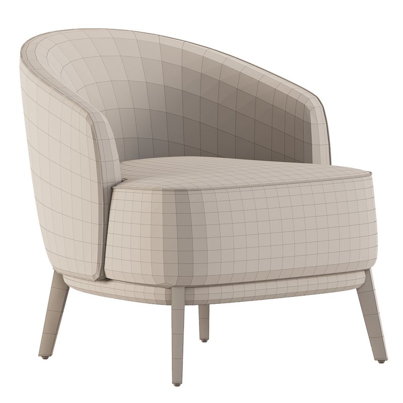 Megan Maple chair 3d model Download Maxve