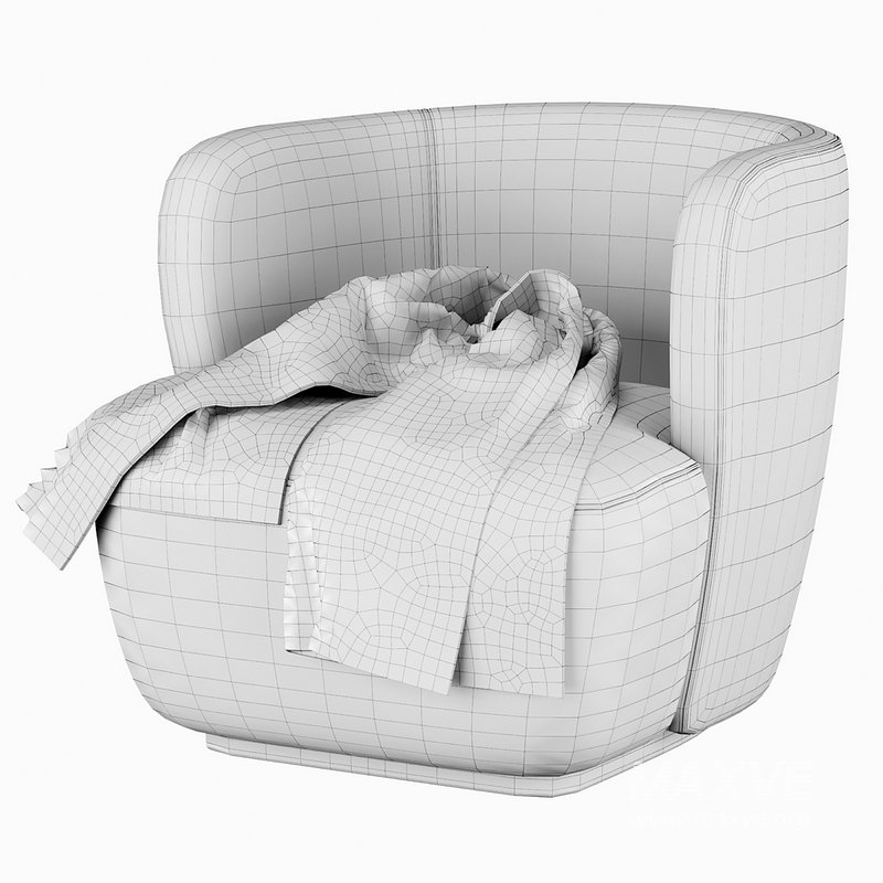 stay lounge chair by gubi pacha 3d model Download Maxve