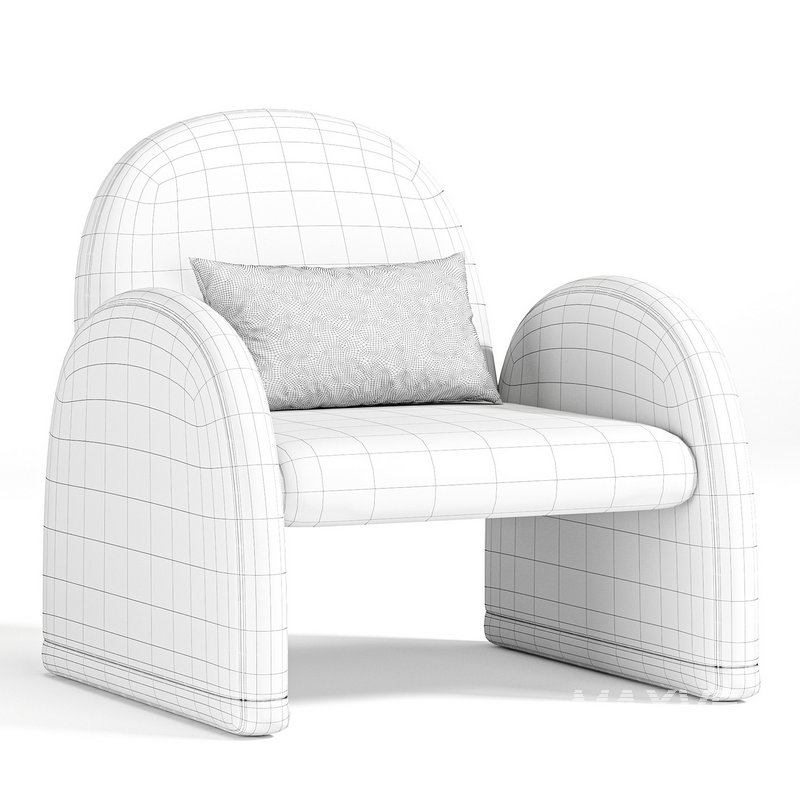 Nicola Chair Thames Cream By highfashionhome 3d model Download Maxve