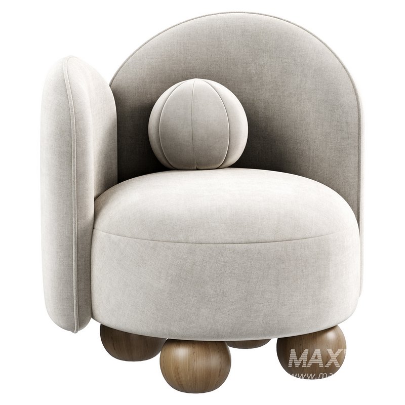 MANON ARMCHAIR 3d model Download Maxve