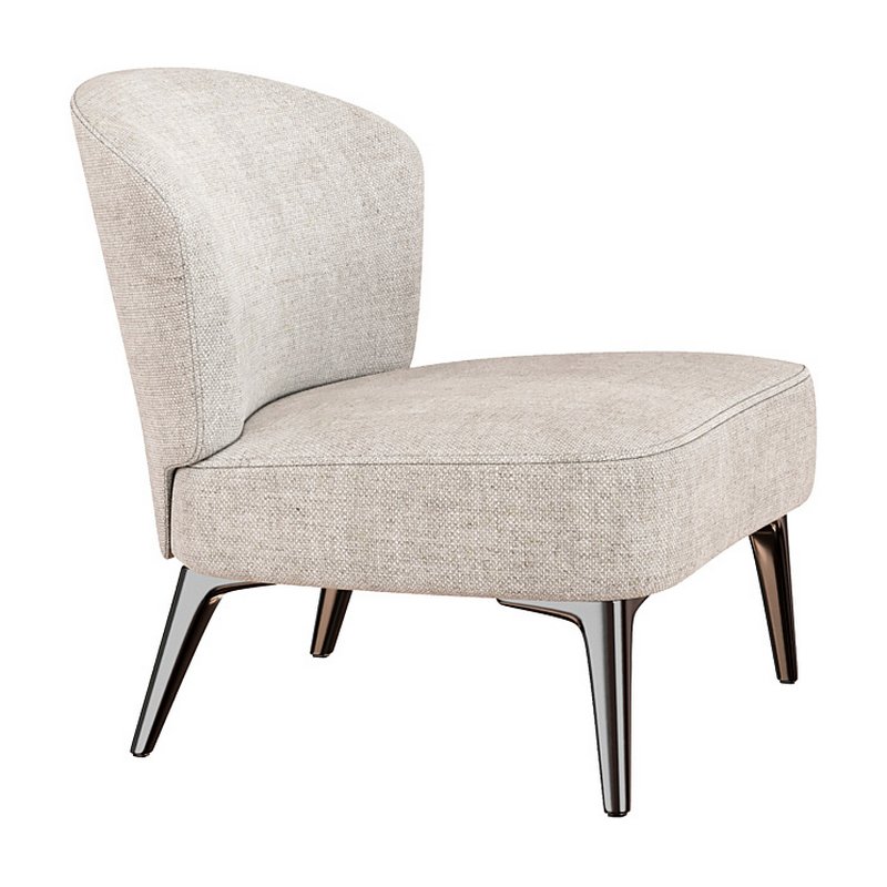 Aston armchairs by minotti 3d model Download Maxve