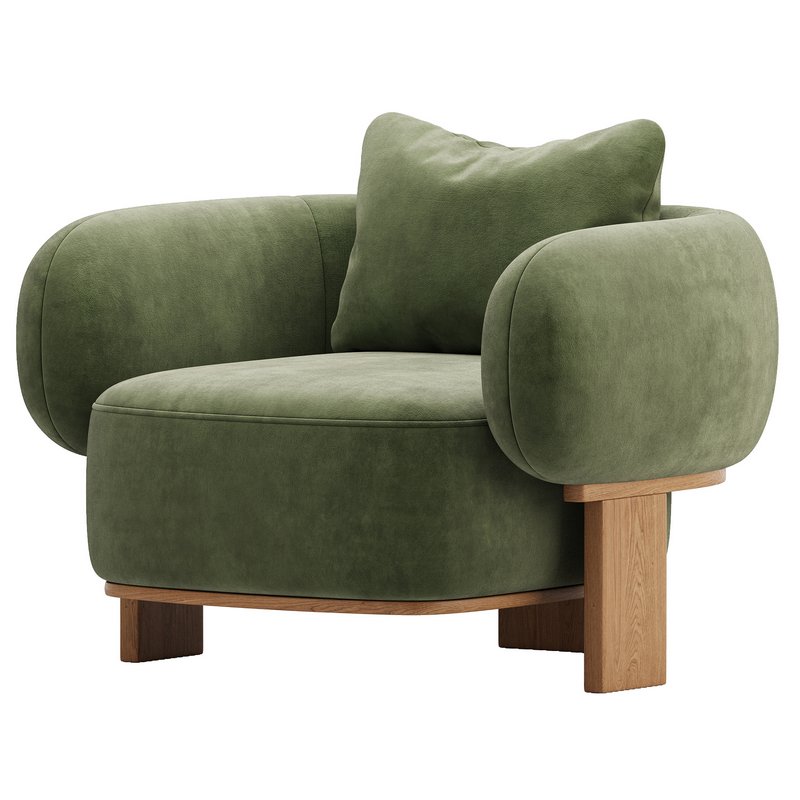 Bol Armchair By Domo 3d model Download Maxve