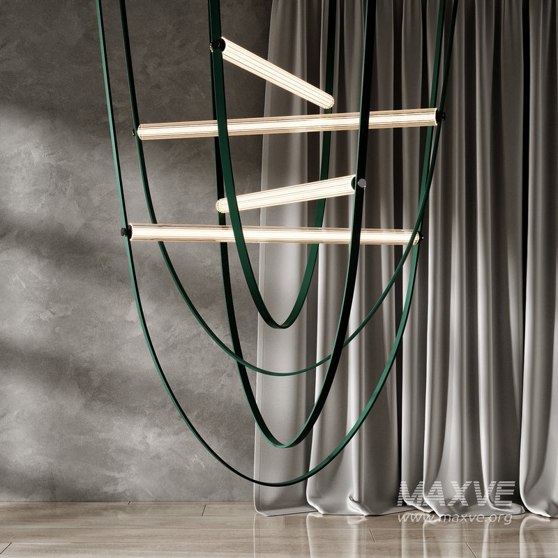Wireline Chandelier By Formafantasma 3d model Download Maxve