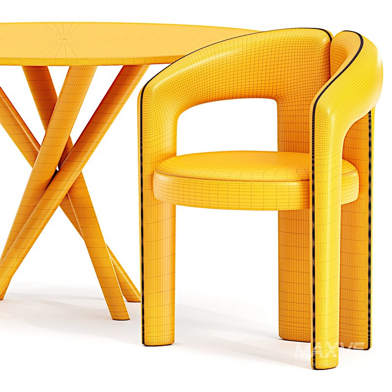 ALARIC MARBLE COFFEE TABLE 3d model Download Maxve