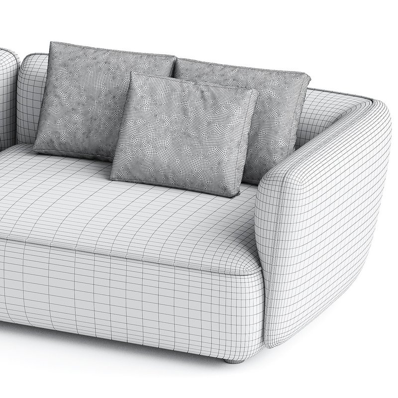 COSY Fabric sofa By MDF Italia 3d model Download Maxve