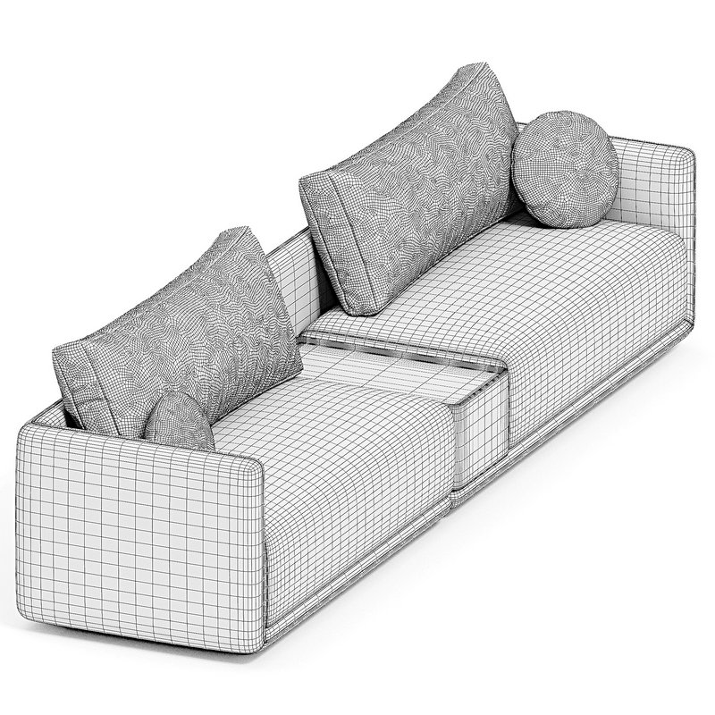 Freeform Sofa 3d model Download Maxve