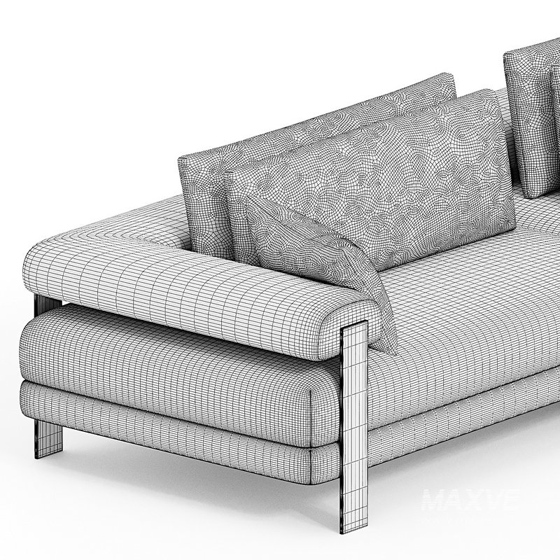 Sofa Invisible Collection Ebisu 3d model Download Maxve