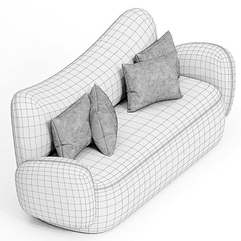 Conchula Sofas 3d model Download Maxve
