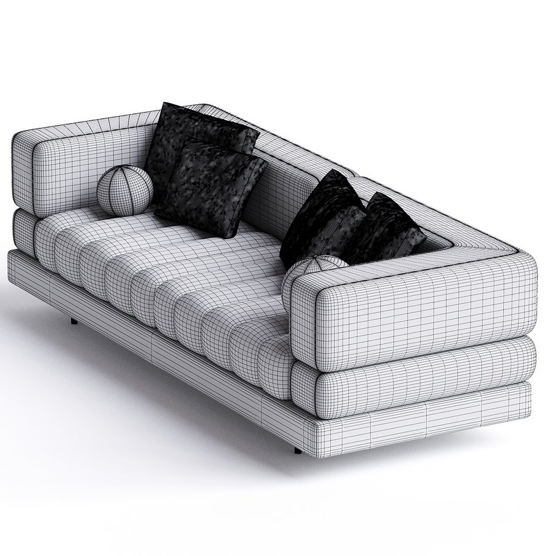 DOMUS Sofa By Turri 3d model Download Maxve