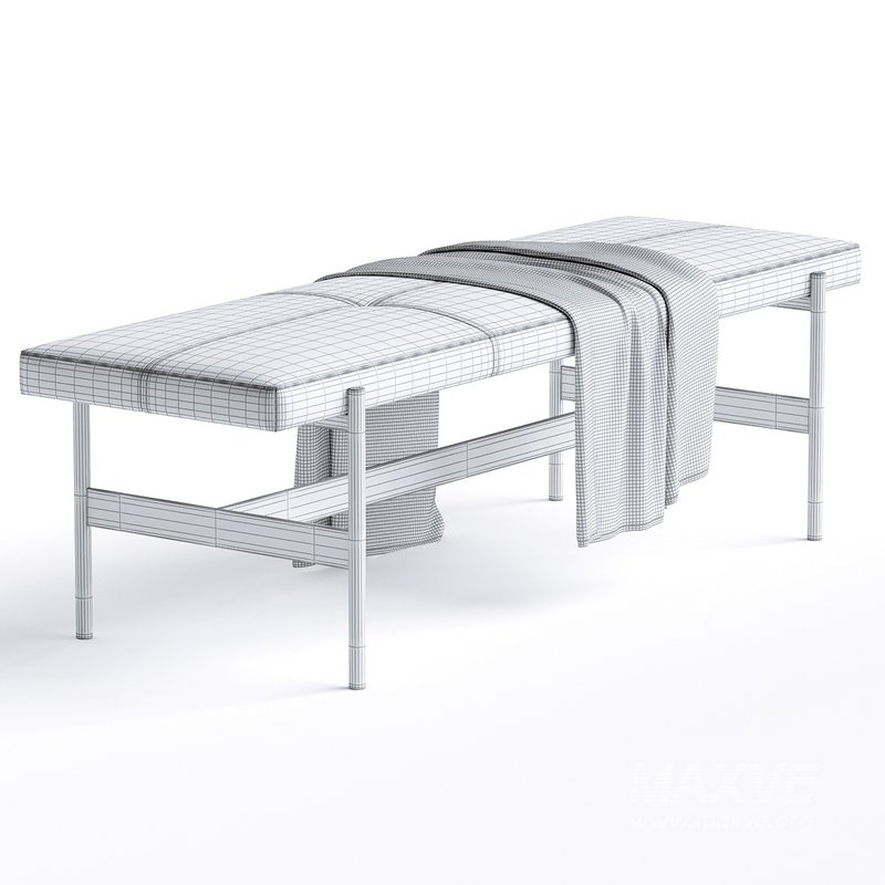 Daybench Dining Bench 3d model Download Maxve