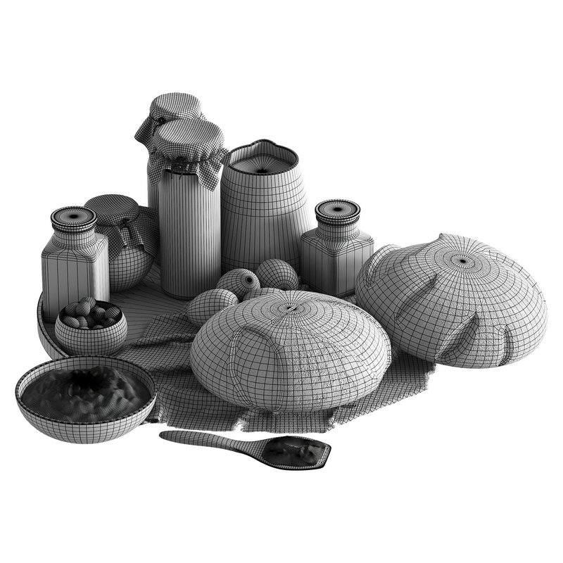 Breakfast 3d model Download Maxve