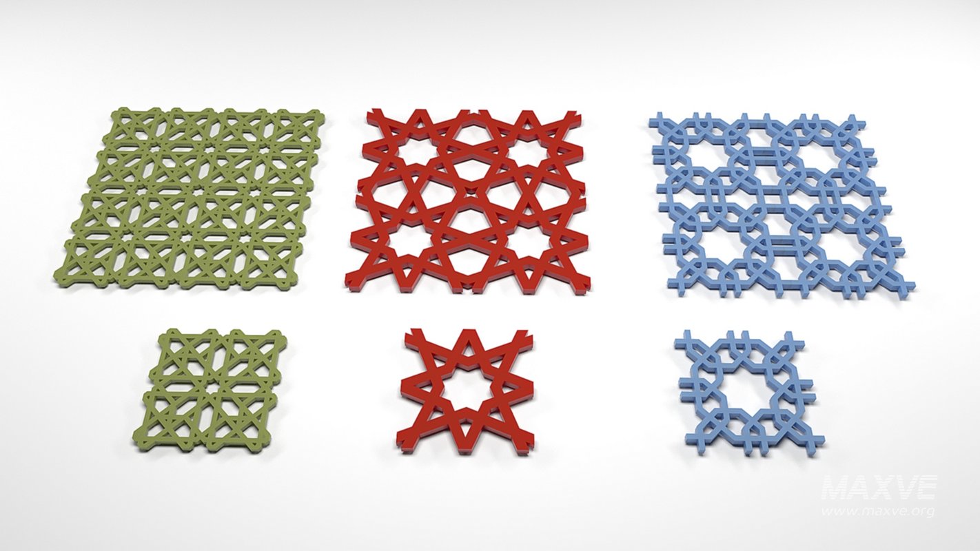 Islamic pattern 3D model 3d model Download Maxve