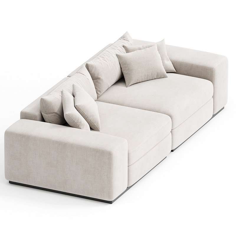 Sofa Eichholtz Sofa Freud Boucle cream 3d model Download Maxve