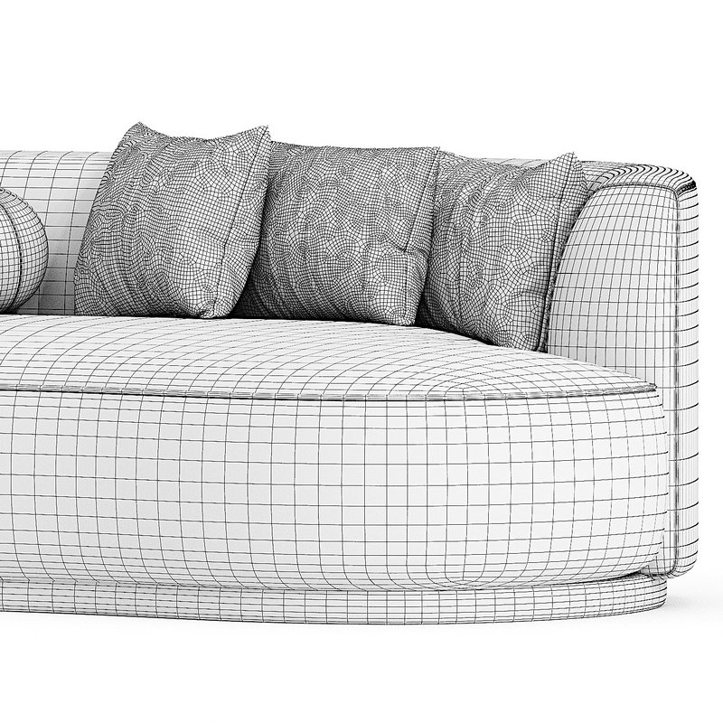 Freeform Sofa 3d model Download Maxve