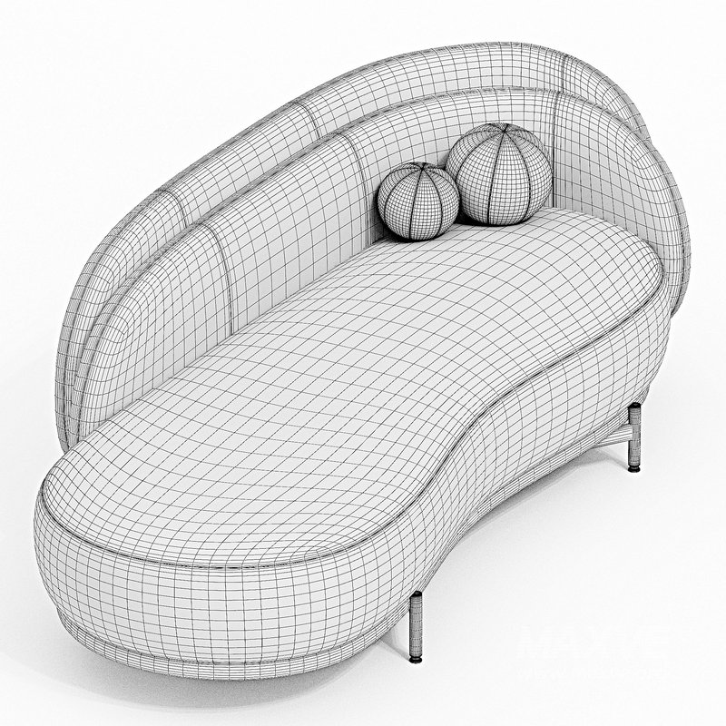 LAYERED BACK SOFA - Maxve: Your 3D Model Destination