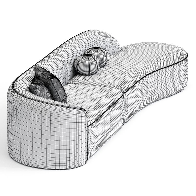 FROST CORNER SOFA 3d model Download Maxve