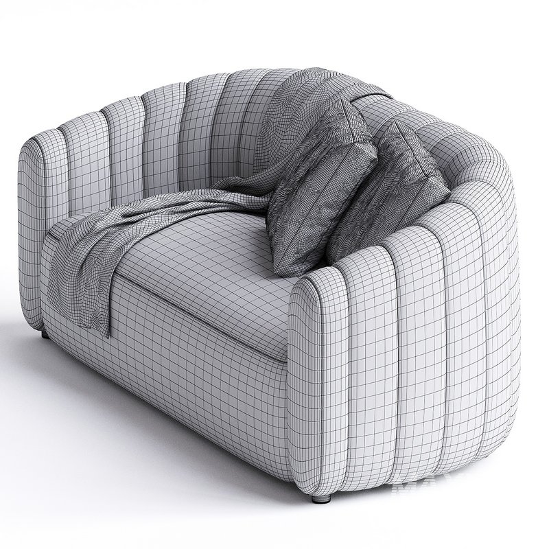 FITZ LOVESEAT WOOLY SAND 3d model Download Maxve