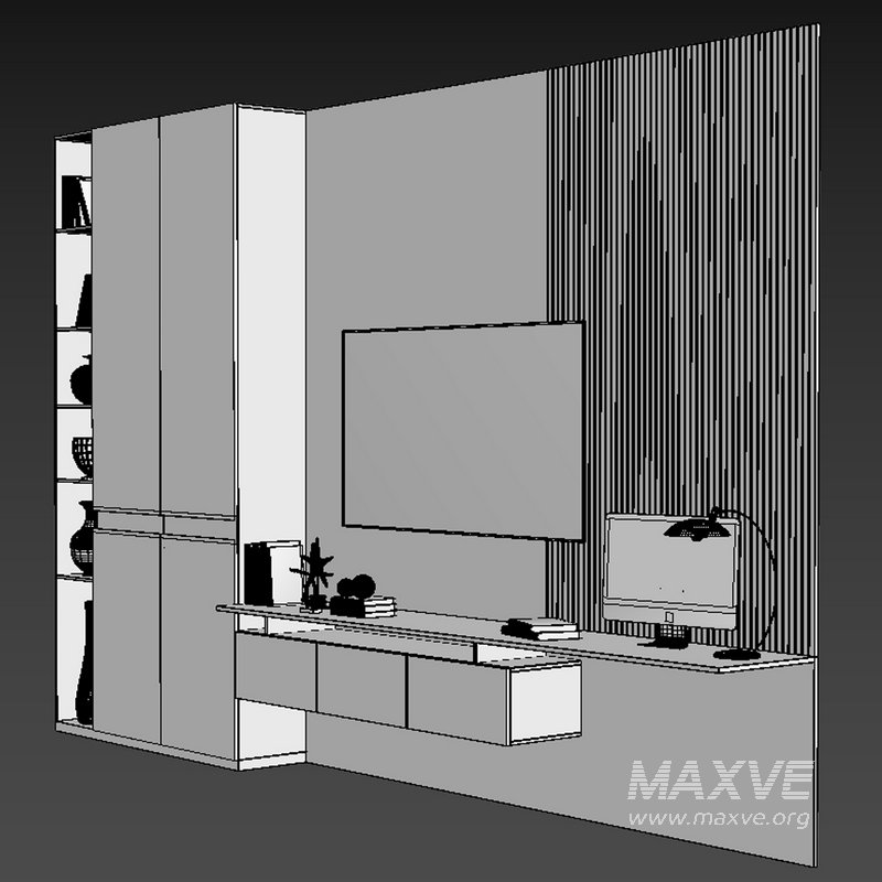 TV Stend 30 3d model Download Maxve