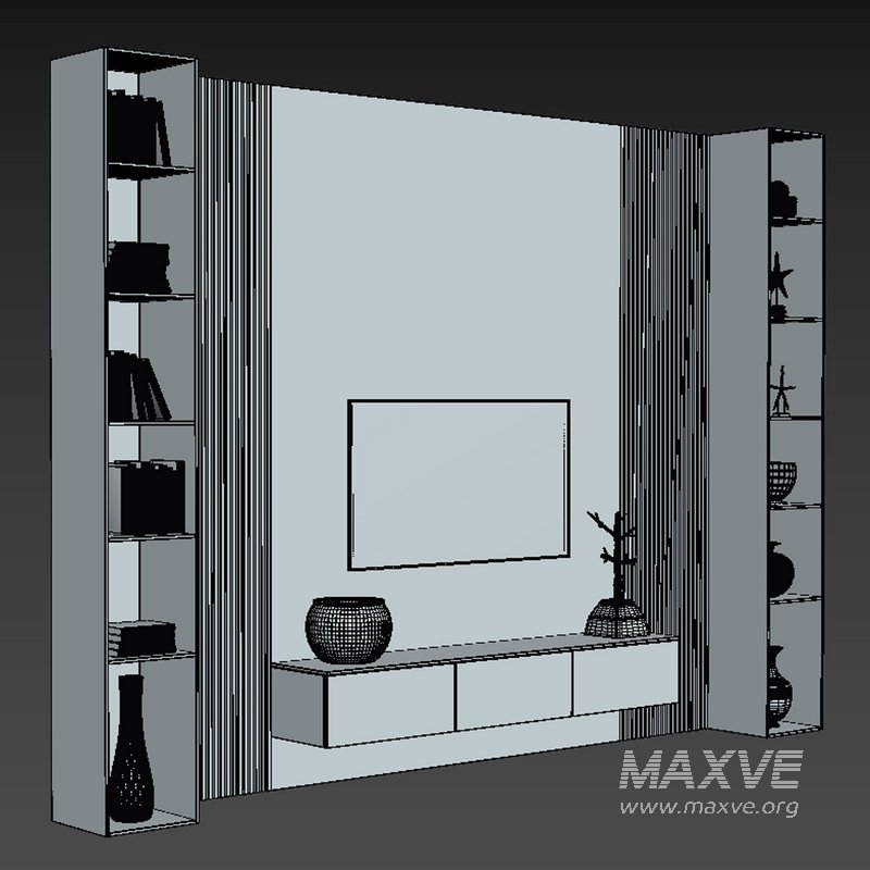 TV Stend 30 3d model Download Maxve