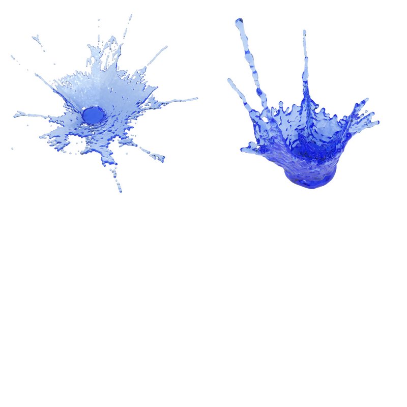 10 water splash 3d model Download Maxve
