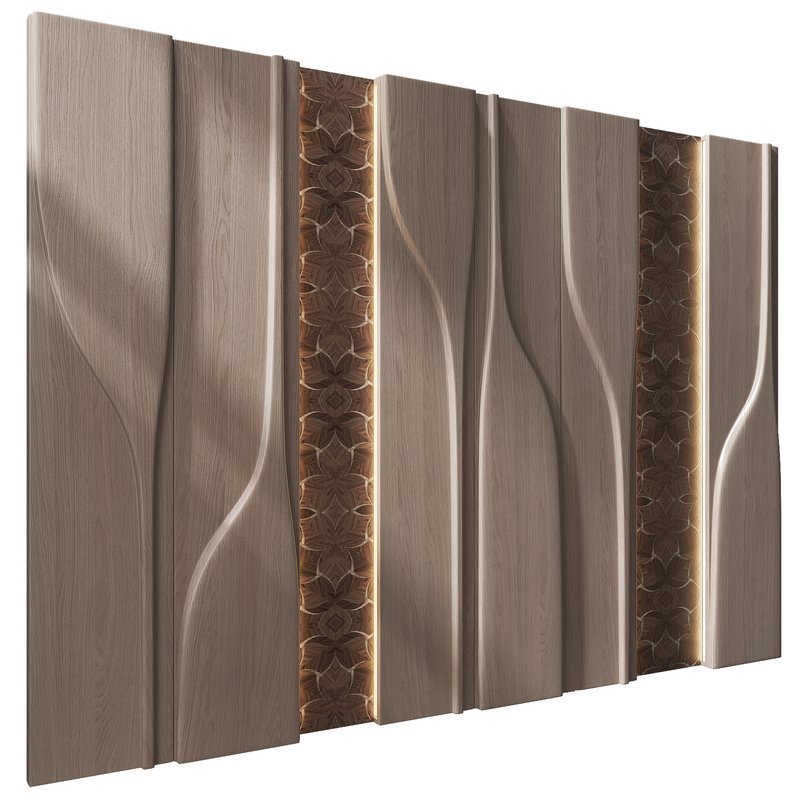 Wall Panel Decor 140 3d model Download Maxve
