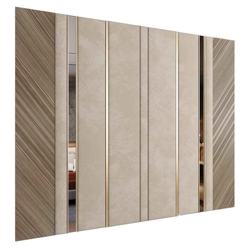 Wall Panel Decor 138 3d model Download Maxve