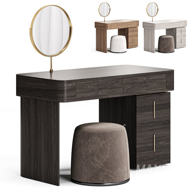 Nina Dressing table 3d model Download Maxve