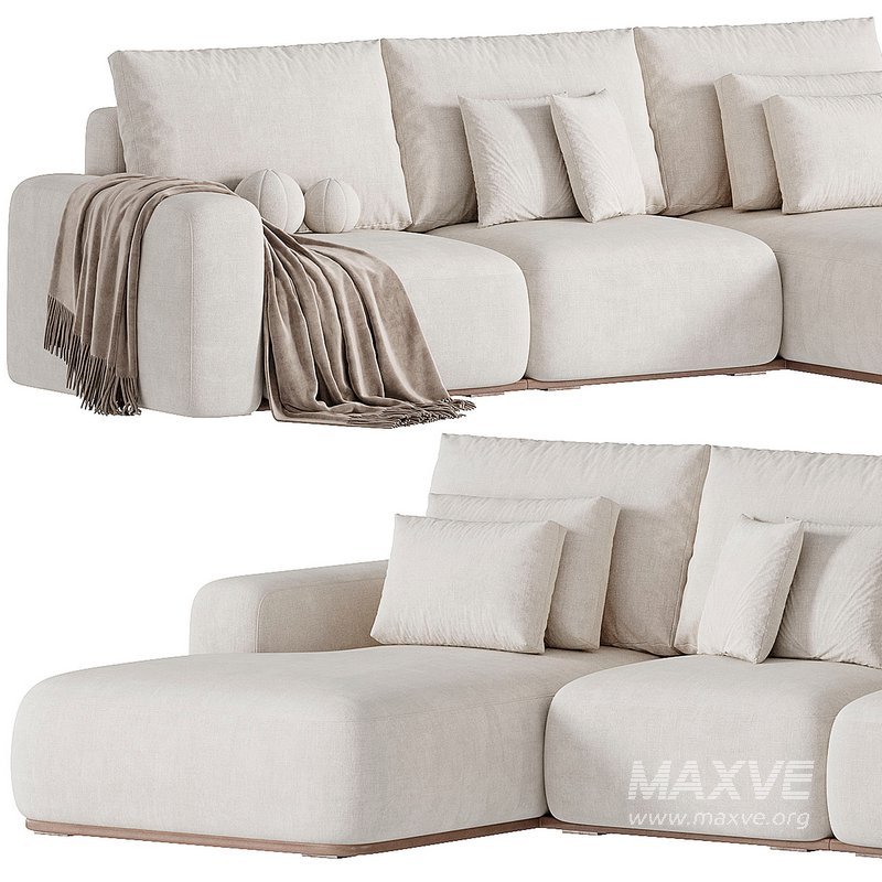 Frances Sofa 3d model Download Maxve