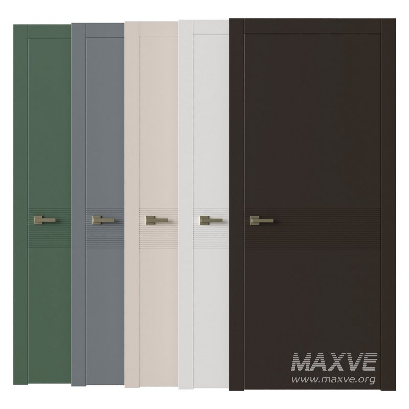 Interior doors LINEA 3d model Download Maxve