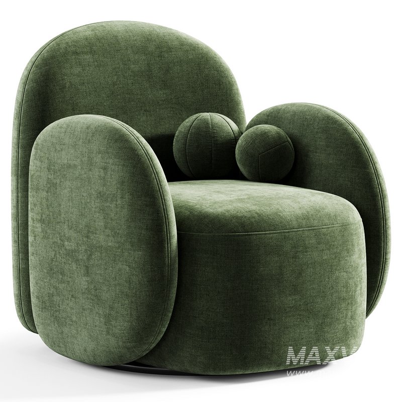 Teop swivel chair 3d model Download Maxve