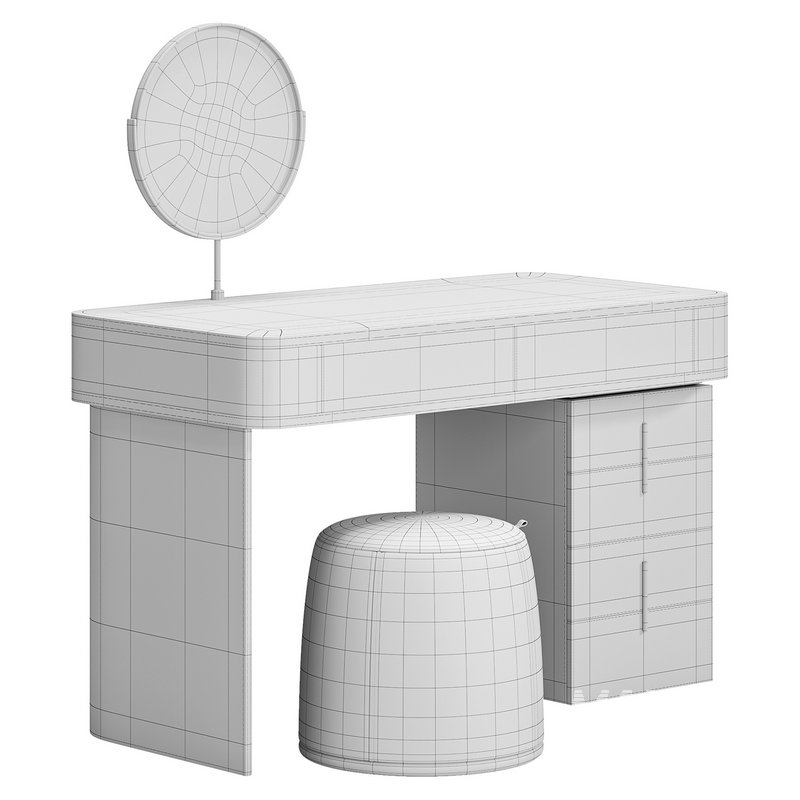 Nina Dressing table 3d model Download Maxve