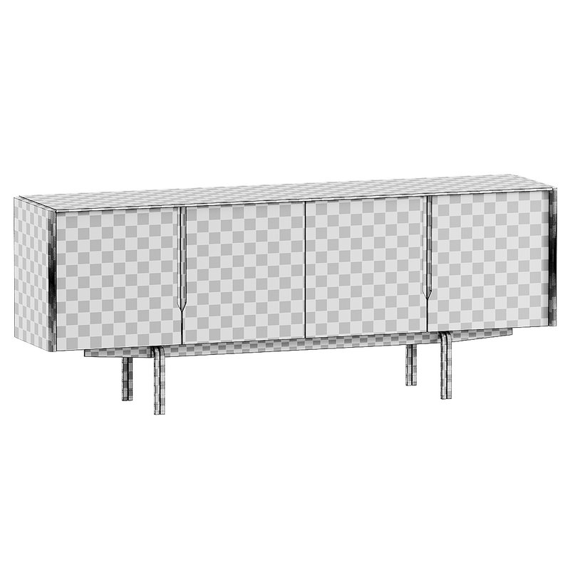 PANAMA Sideboard Wooden sideboard with doors By Wewood 3d model ...