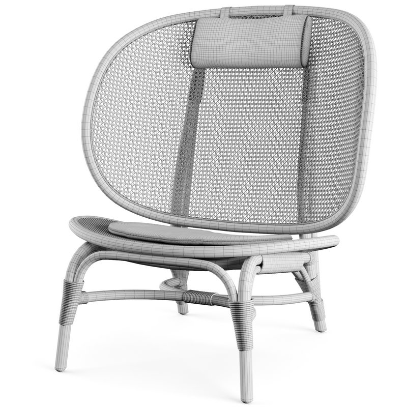 Nomad Bamboo Chair by Norr11 3d model Download Maxve