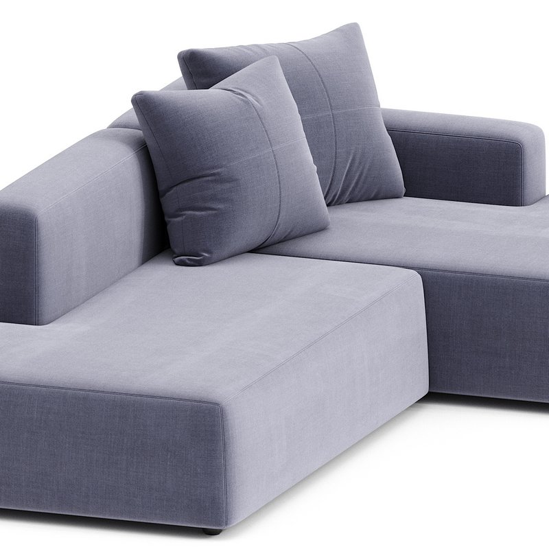 Sofa Vitra Soft Modular 3d model Download Maxve