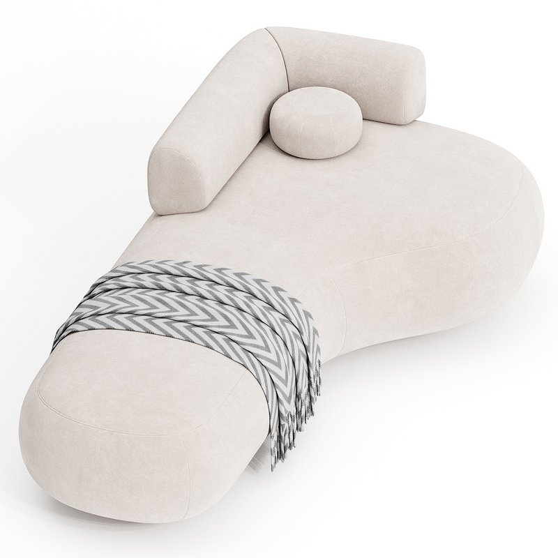 RIFF Sofa with chaise longue By NORR11 3d model Download Maxve