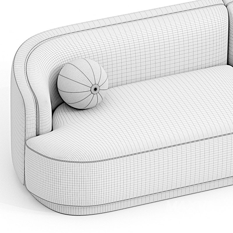 Hug Modular Sofa by Collector 3d model Download Maxve