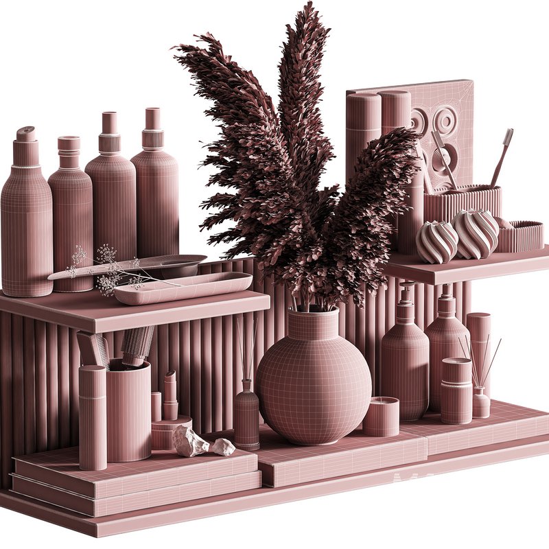 bathroom set 016 3d model Download Maxve