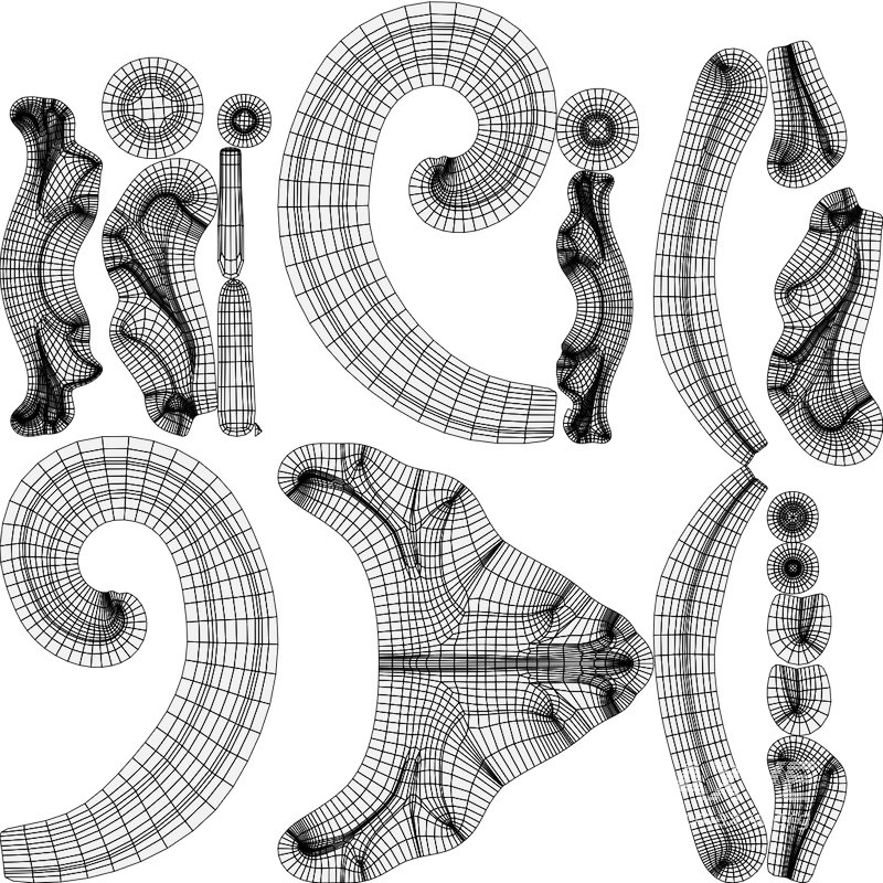 Decor molding 01 3d model Download Maxve