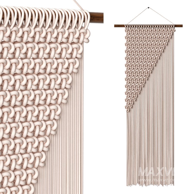 Macrame 3d model Download Maxve