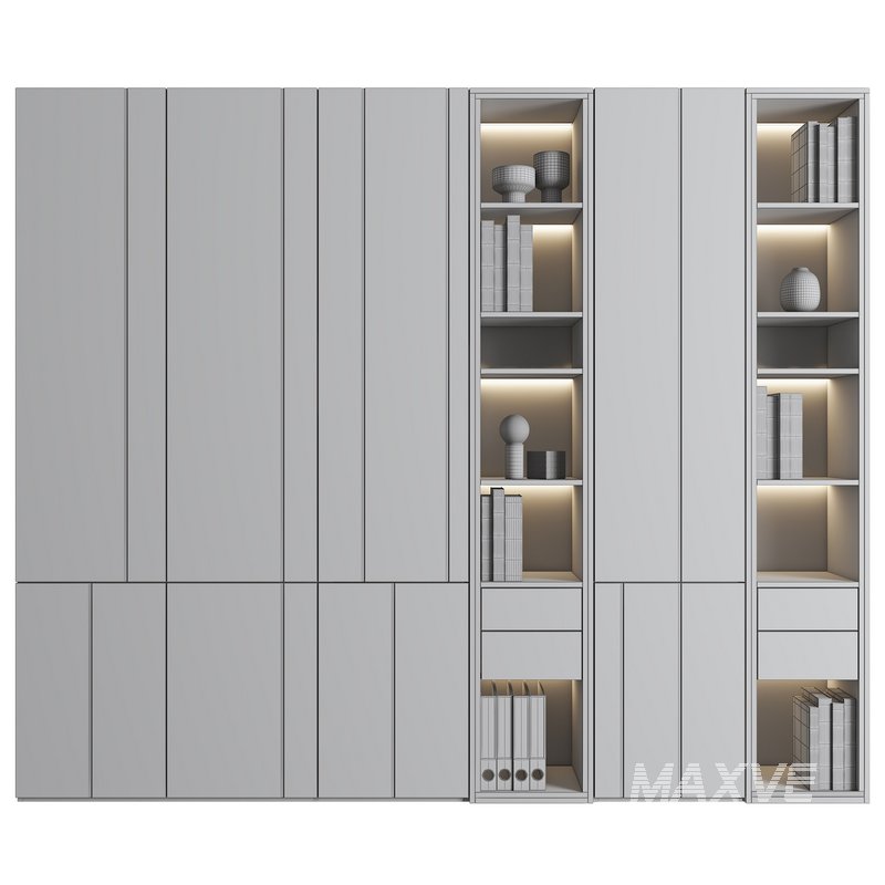 Furniture Composition 233 3d model Download Maxve