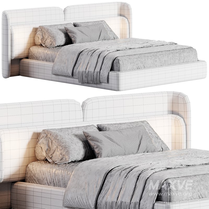 VALLETTA BED 3d model Download Maxve