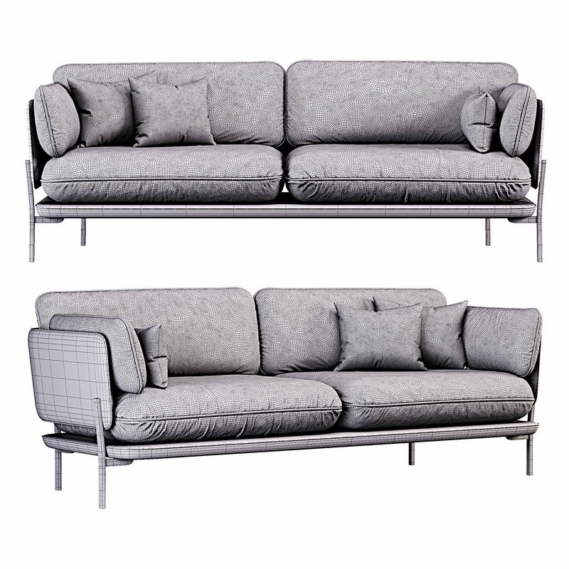 Adam Sofa 3d model Download Maxve