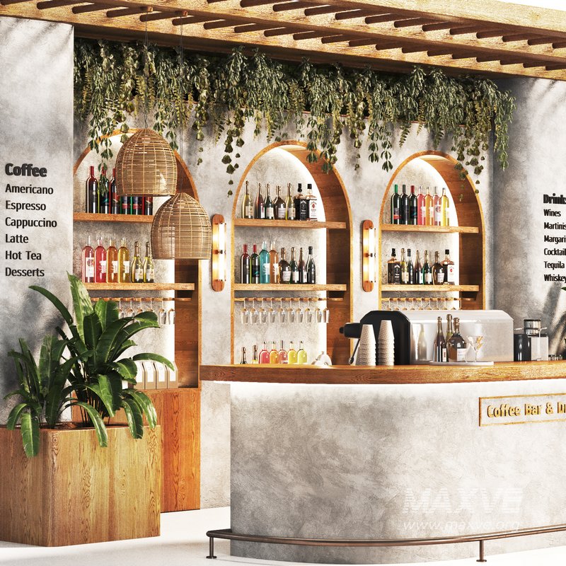 Bohemian Cafe 015 3d model Download Maxve