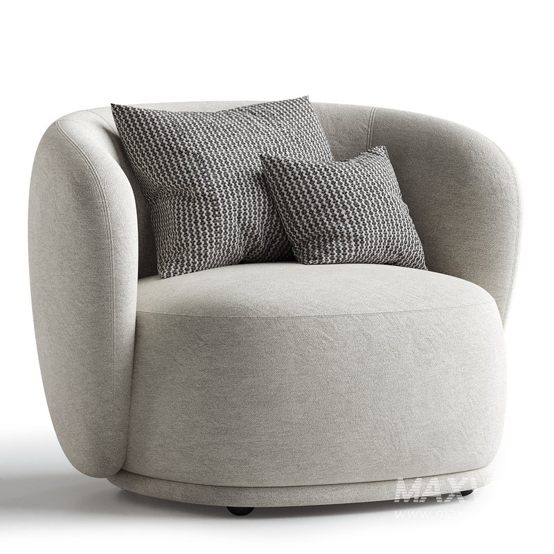 Rene Sofa by Meridiani 2 3d model Download Maxve